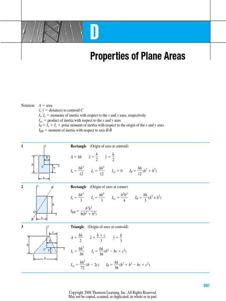 Properties of Plane Areas: A X I I I I | PDF | Polygon | Rectangle