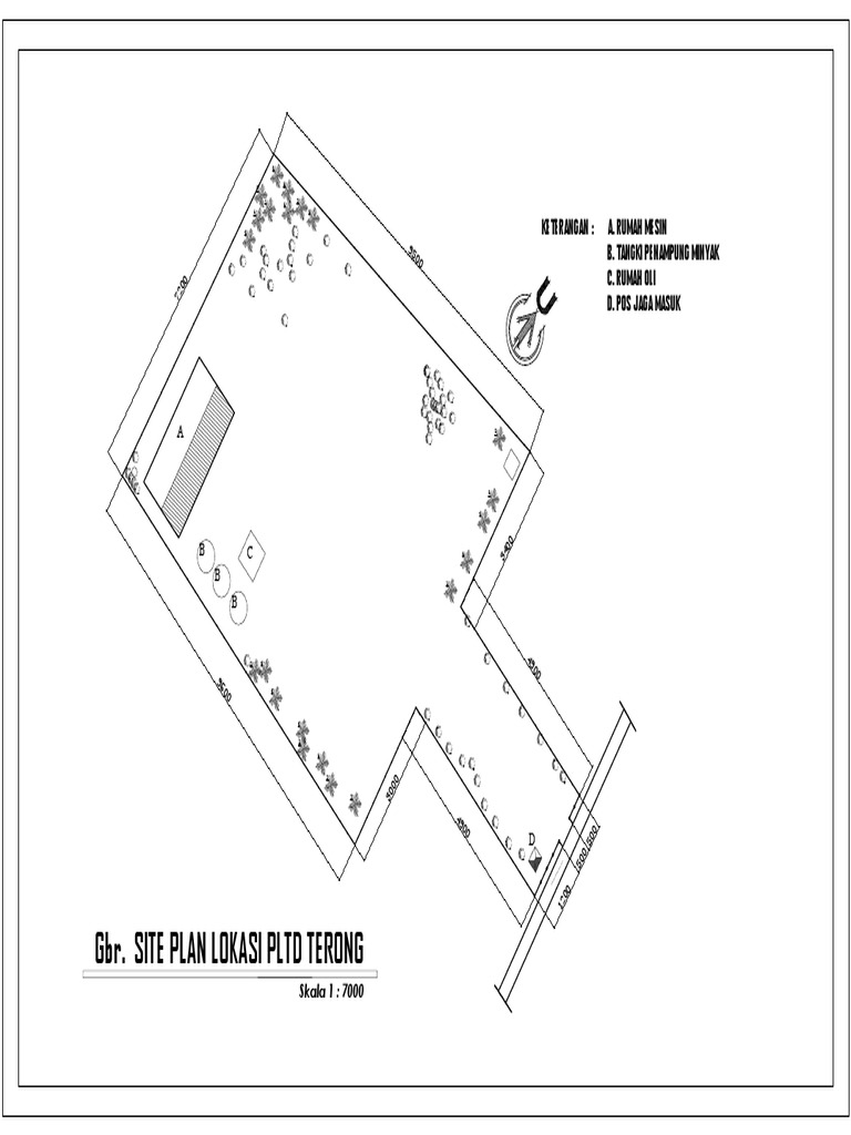 Site Plan PLTD Terong | PDF