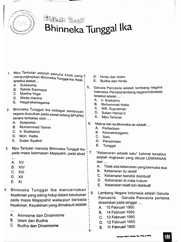Bhineka Tunggal Ika | PDF