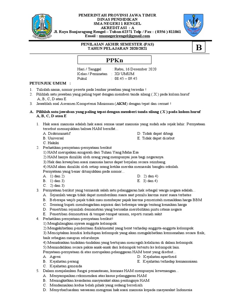 PPKN B | PDF | Ilmu Sosial