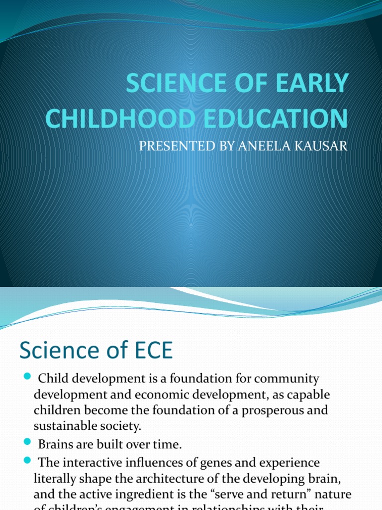 Science of Early Childhood Education | PDF | Early Childhood Education ...