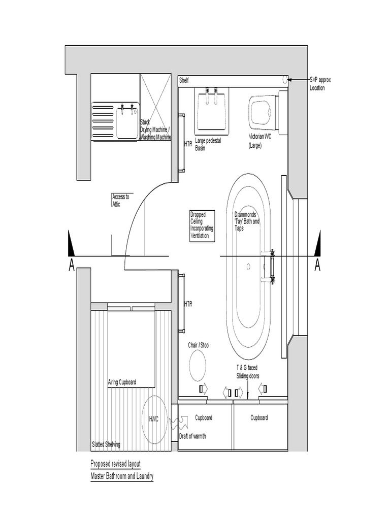 Bathroom Plan Elevation-Model | PDF