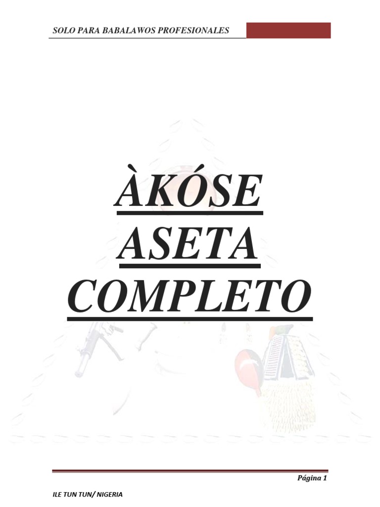 Àkóse Aseta Completo - pdf001 | PDF | Naturaleza | Religión y creencia