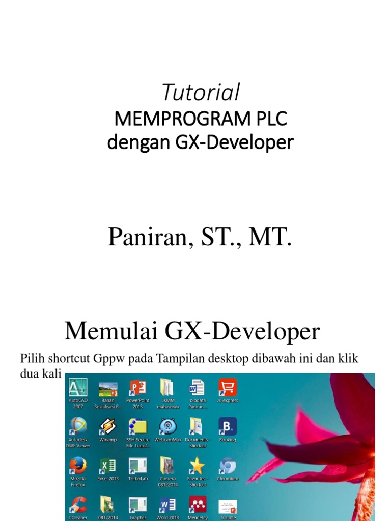 P 4a Tutorial Memprogram PLC GX-Developer (Mitsubishi) | PDF | Komputer