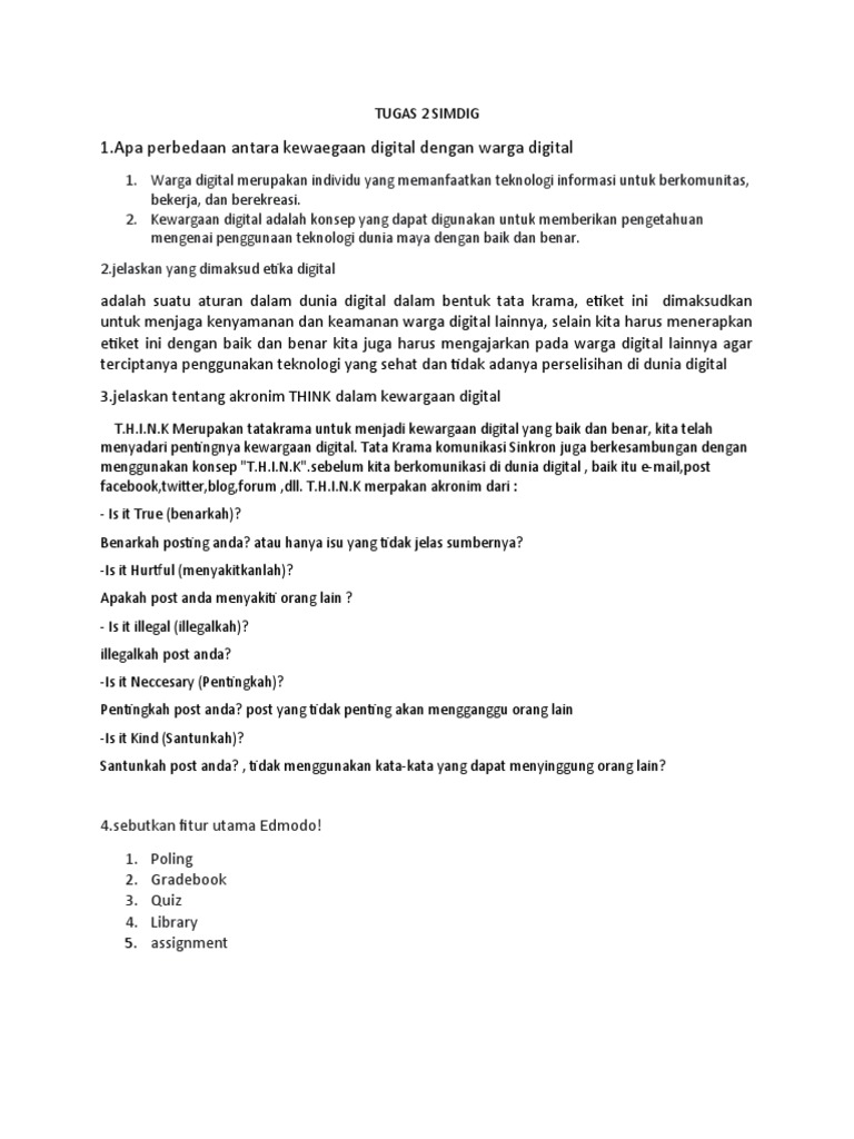 Tugas 2 Simdig | PDF