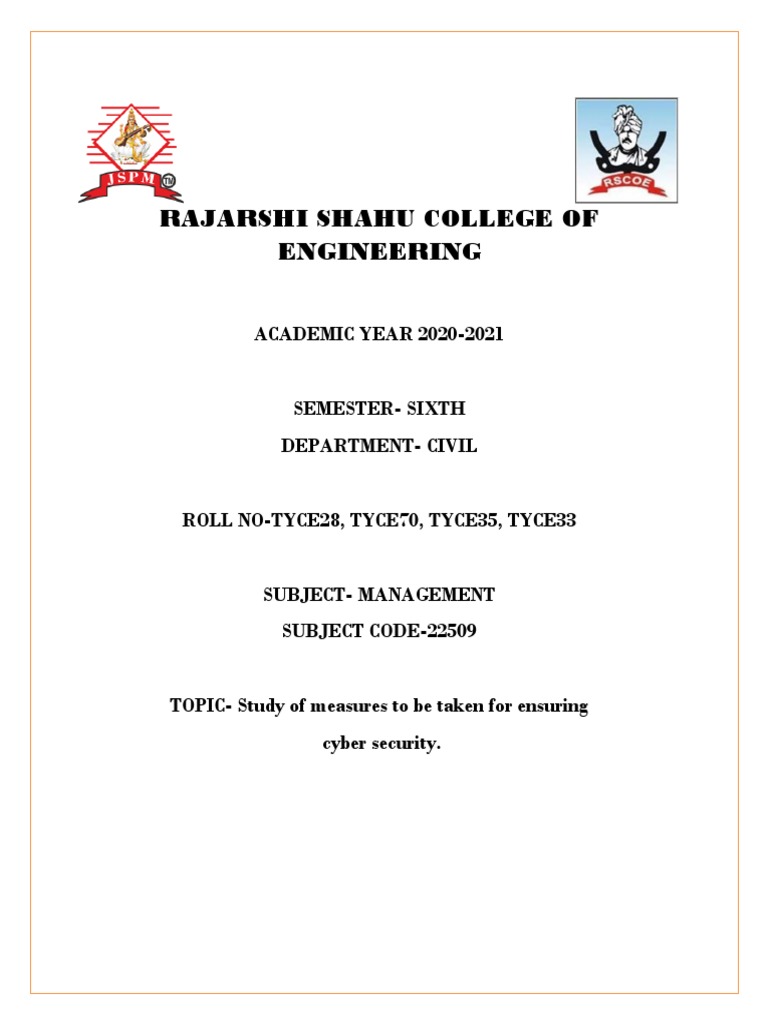 Management Micro Project | PDF | Computer Security | Security