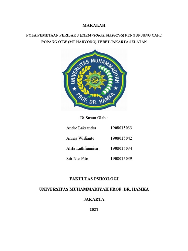 Behavioral Mapping Pdf