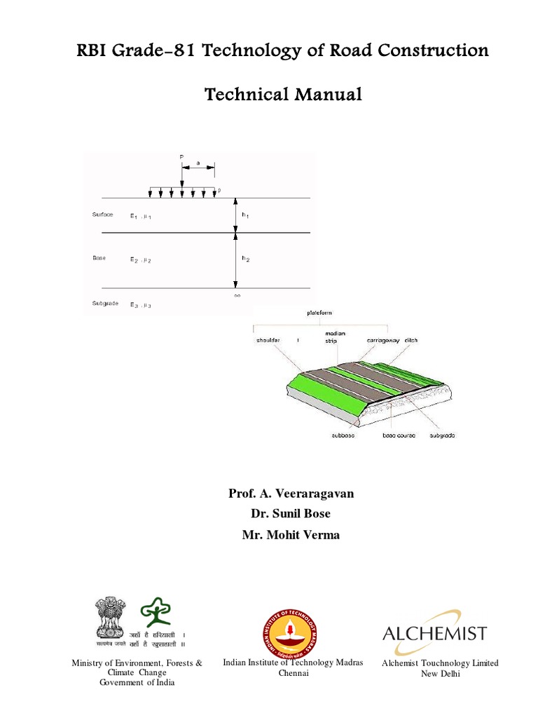 RBI Grade-81 Road Construction Manual | PDF | Calcium | Soil