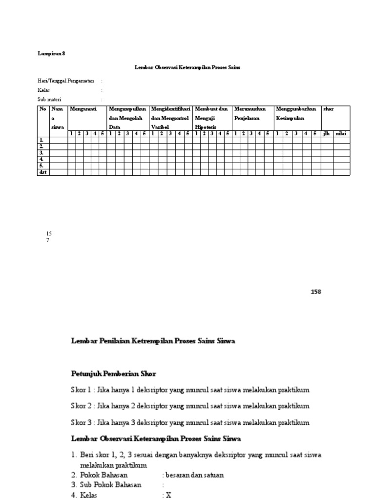 Lampiran 8 Instrumen KPS | PDF