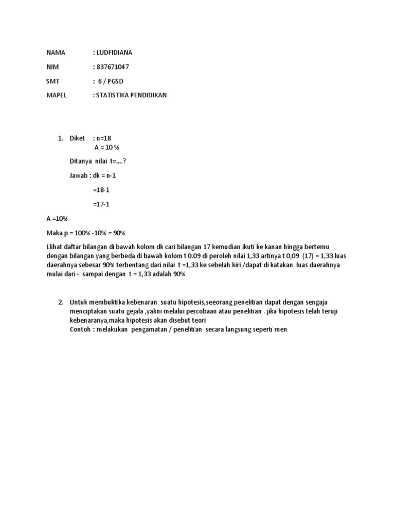 Tt3 Statistik Ludfidiana-837671047 | PDF
