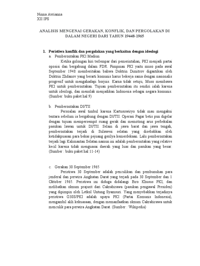 Analisis Mengenai Gerakan | PDF