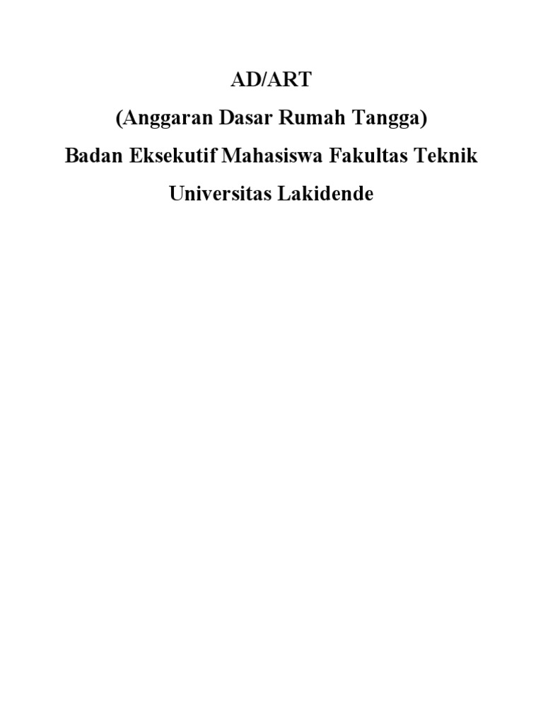 AD/ART BEM Teknik Unilaki | PDF
