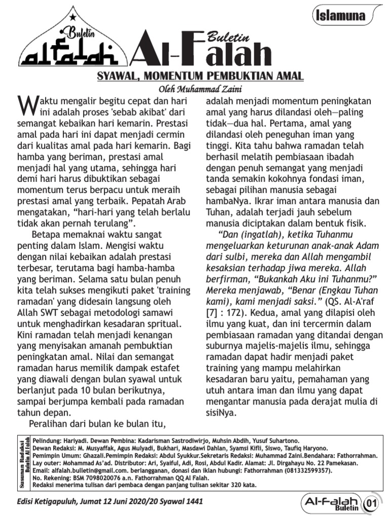 Buletin Al-Falah 30 | PDF
