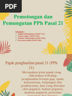 CONTOH KASUS PERHITUNGAN PEMOTONGAN PPH PASAL 21 | PDF