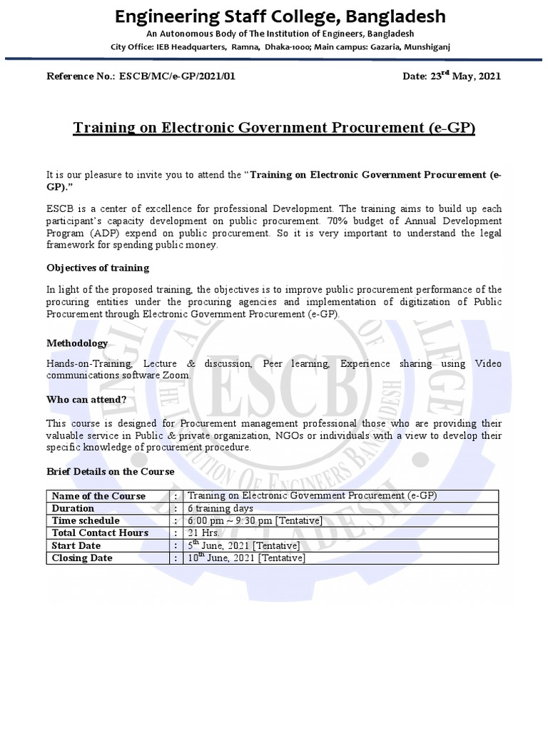 eGP Zoom | PDF | E Government | Business