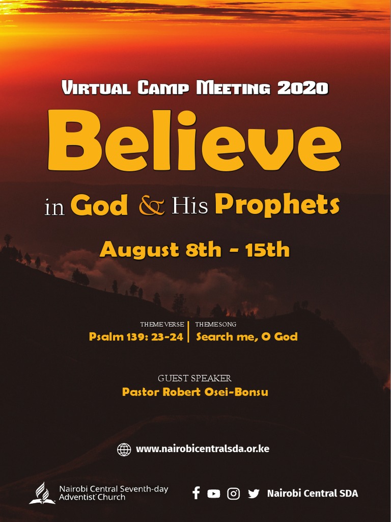 NCSDAC Camp Meeting Program 2020 F2 | PDF | Seventh Day Adventist ...