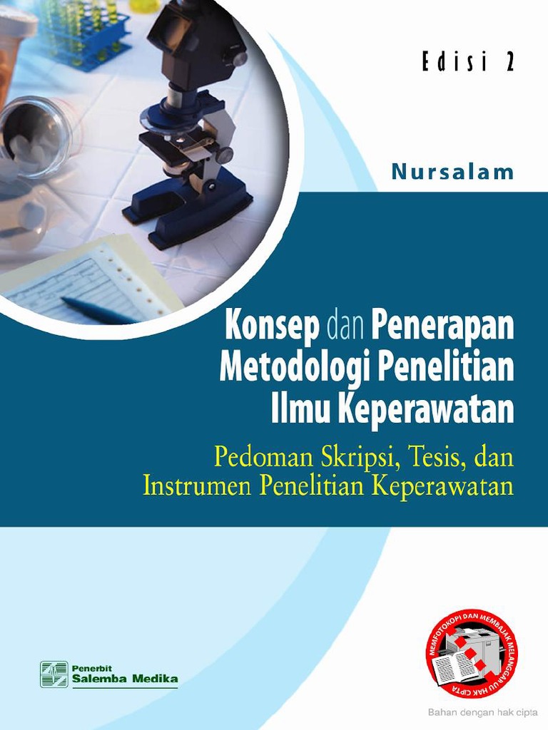 Konsep Dan Penerapan Metodologi Penelitian Ilmu Keperawatan Nursalam | PDF