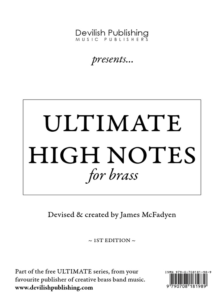 Ultimate High Notes: Presents.. | PDF | Brass Instruments ...