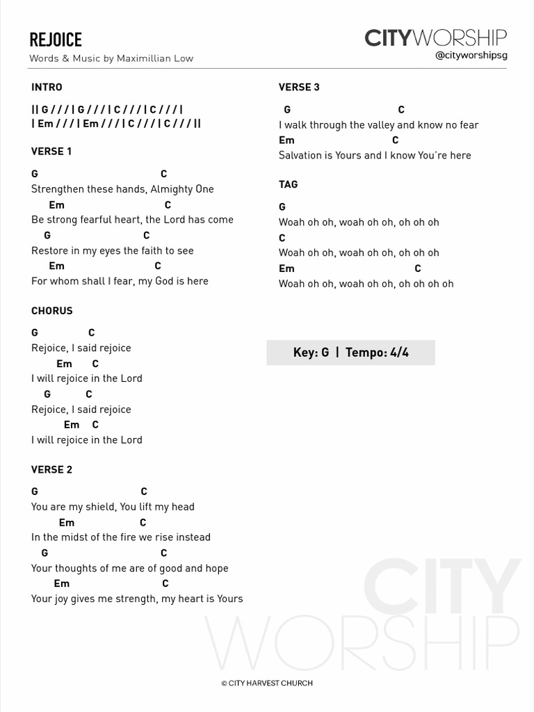 Rejoice (Chords) | PDF