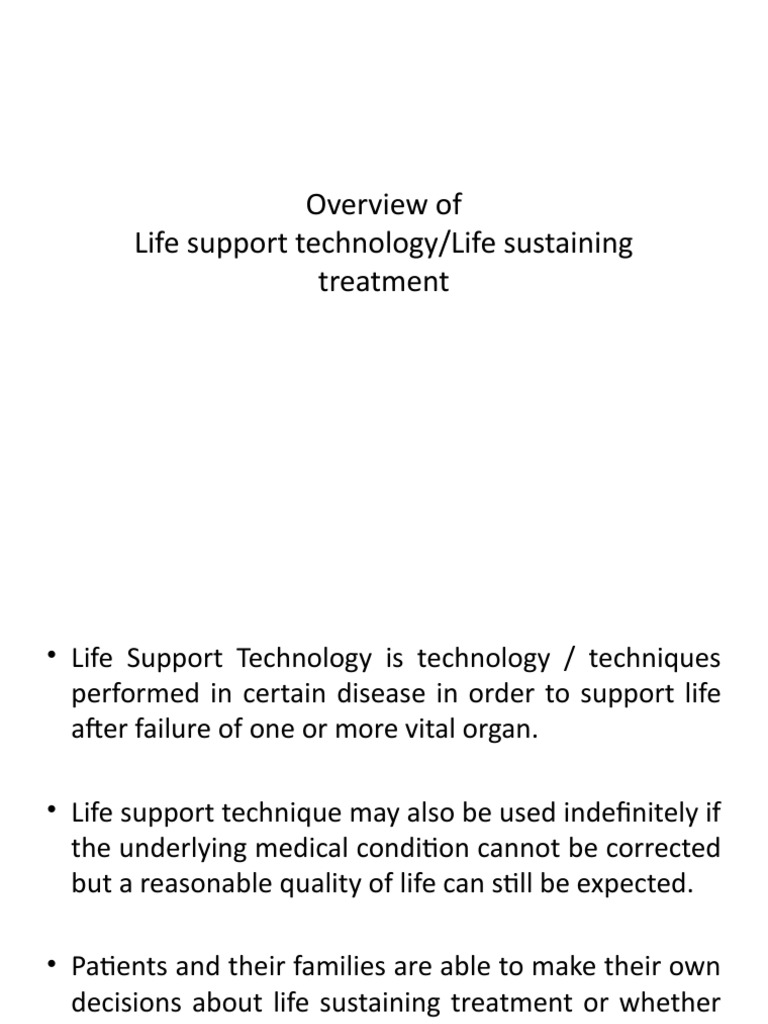 Overview of Life Support Tech | PDF | Wellness