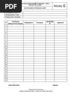Toolbox Talk Attendance Sheet | PDF