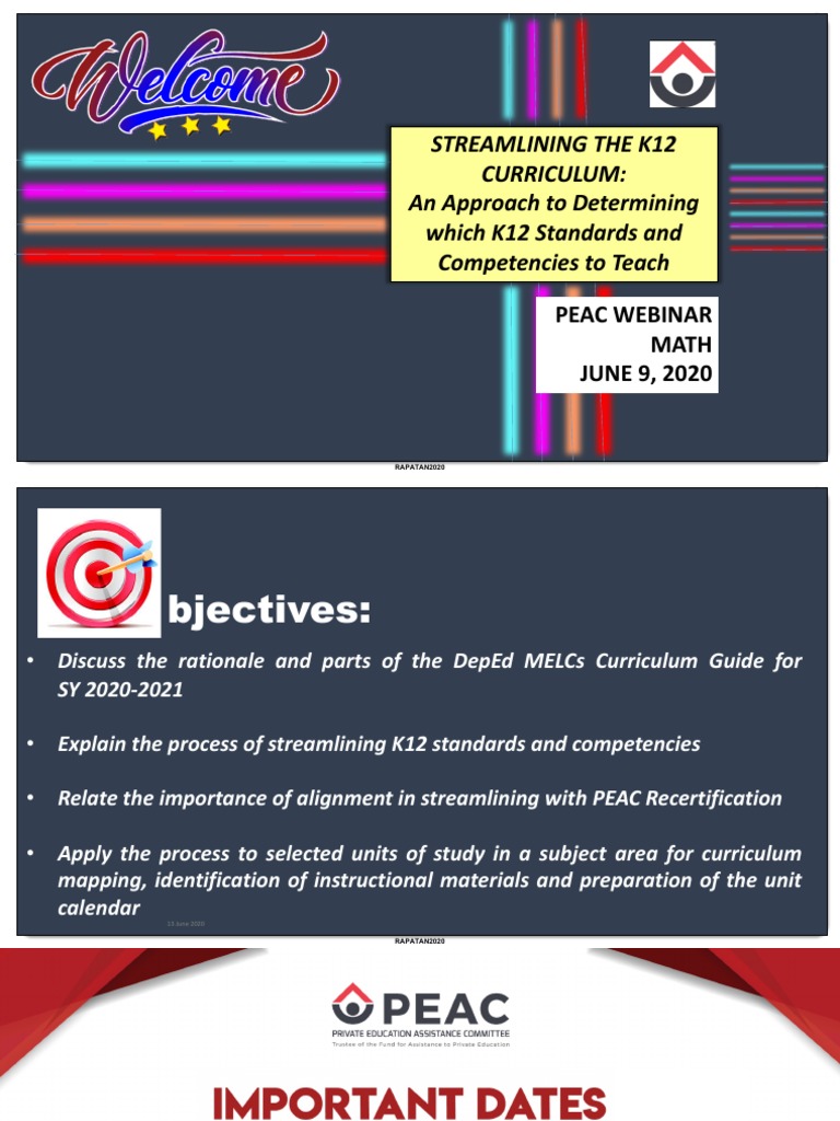 Streamlining K12 Curriculum Standards | PDF | Curriculum | Geometry