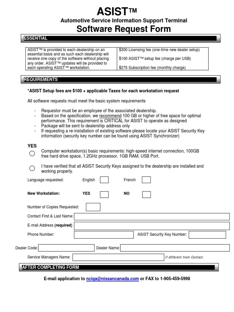 NCI-ASIST Re-Image Request Form - EN | PDF