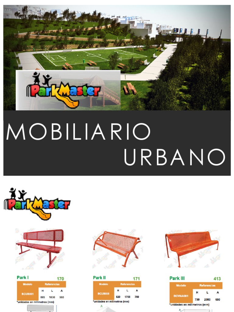Catalogo Mobiliario Urbano | PDF
