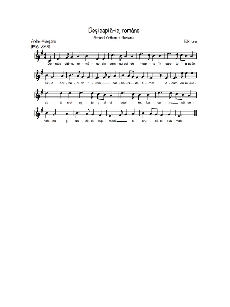 Desteapta-Te Romane | PDF