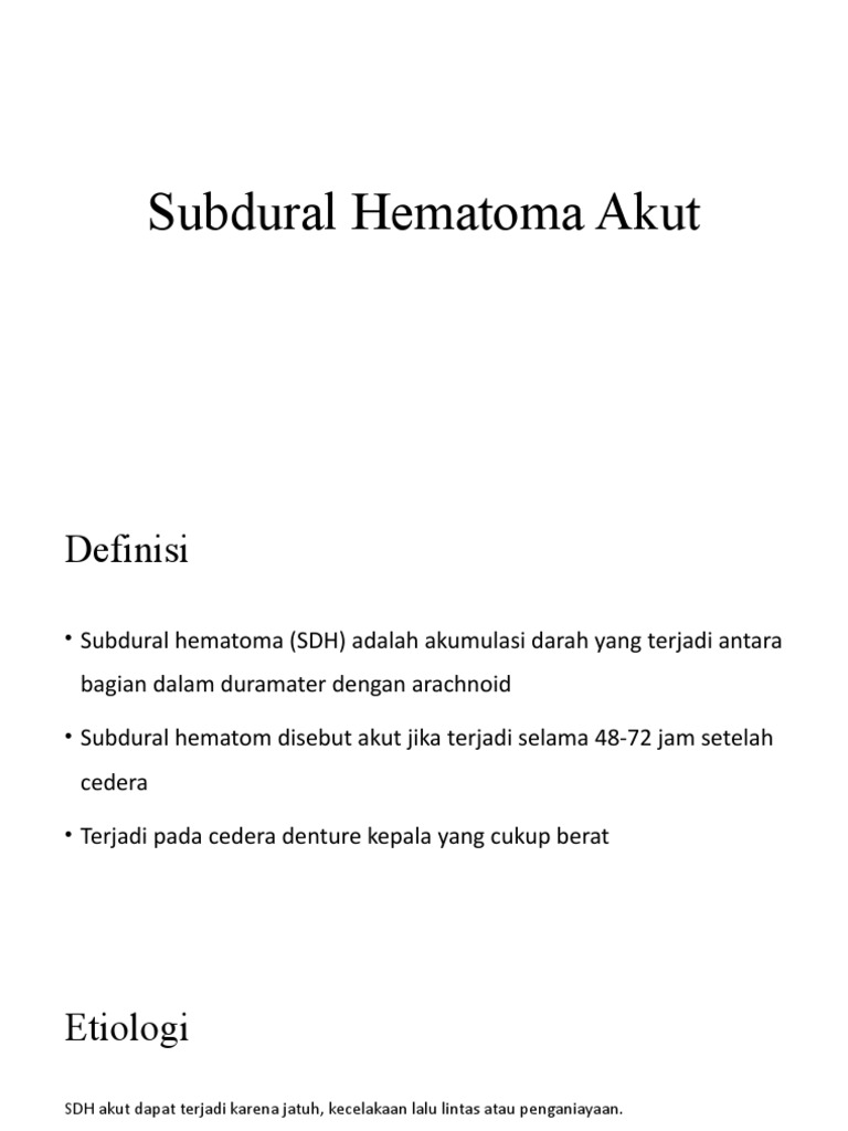 Definisi ASDH | PDF