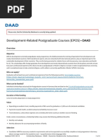 Daad Epos Application Form | PDF | Master's Degree | Doctor Of Philosophy