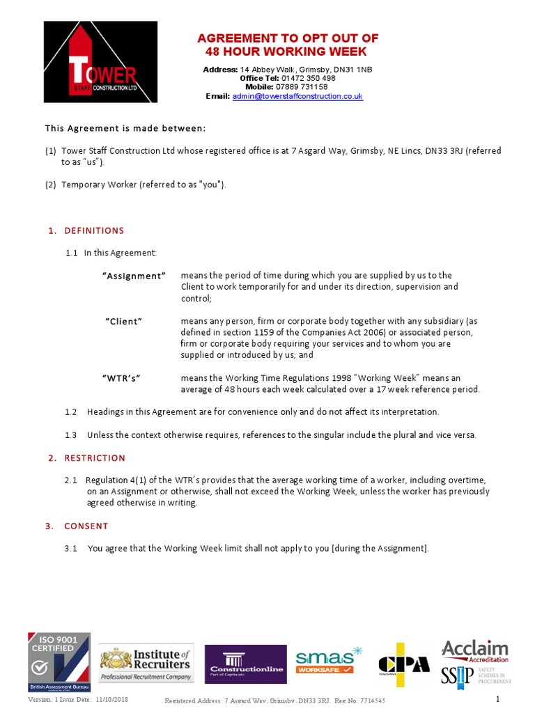 Opt Out Form Version 1 | PDF | Business Law | Common Law