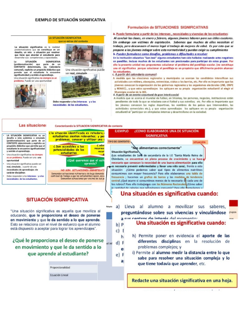 Ejemplo de Situación Significativa | PDF
