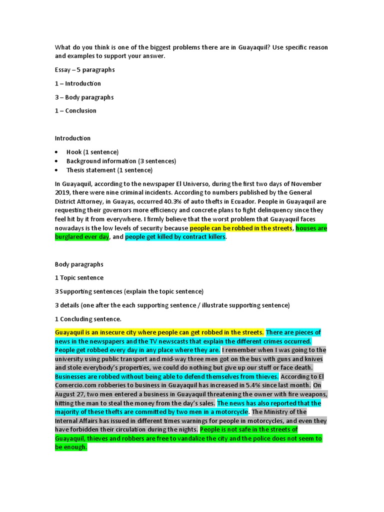 Essay Example | PDF | Robbery | Theft