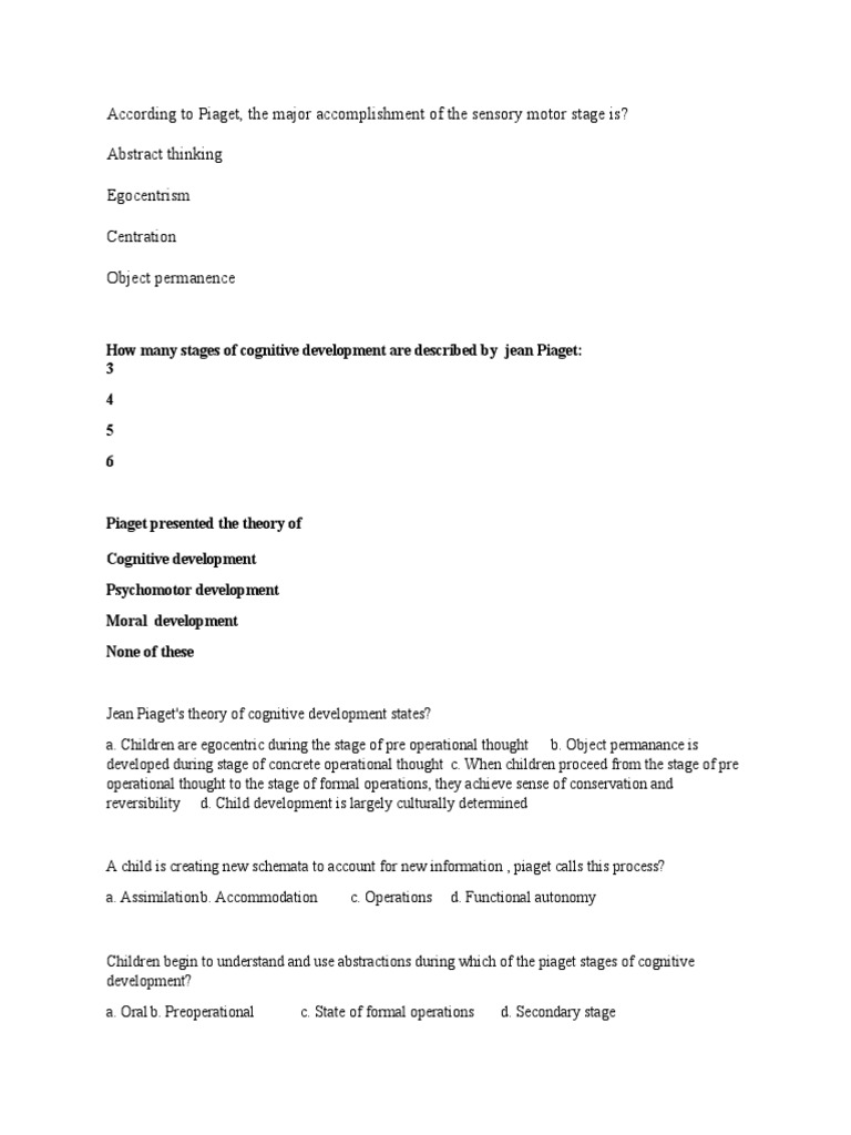 Piaget | PDF | Sigmund Freud | Unconscious Mind