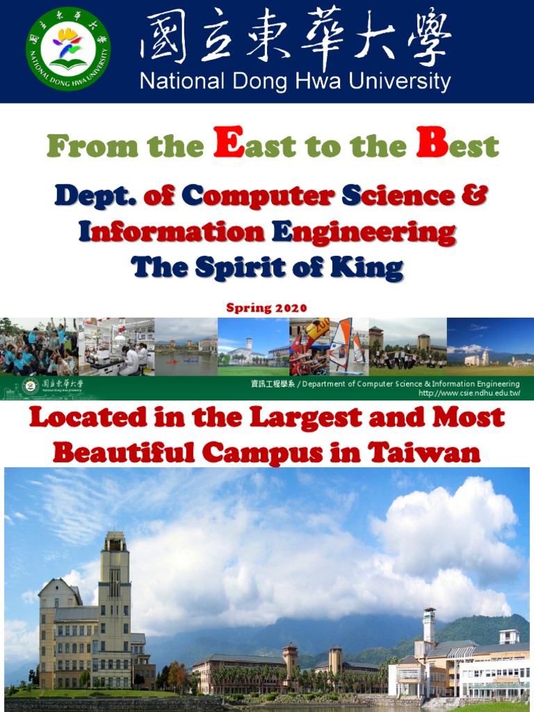CSIE Overview at National Dong Hwa University | PDF | Bachelor's Degree ...