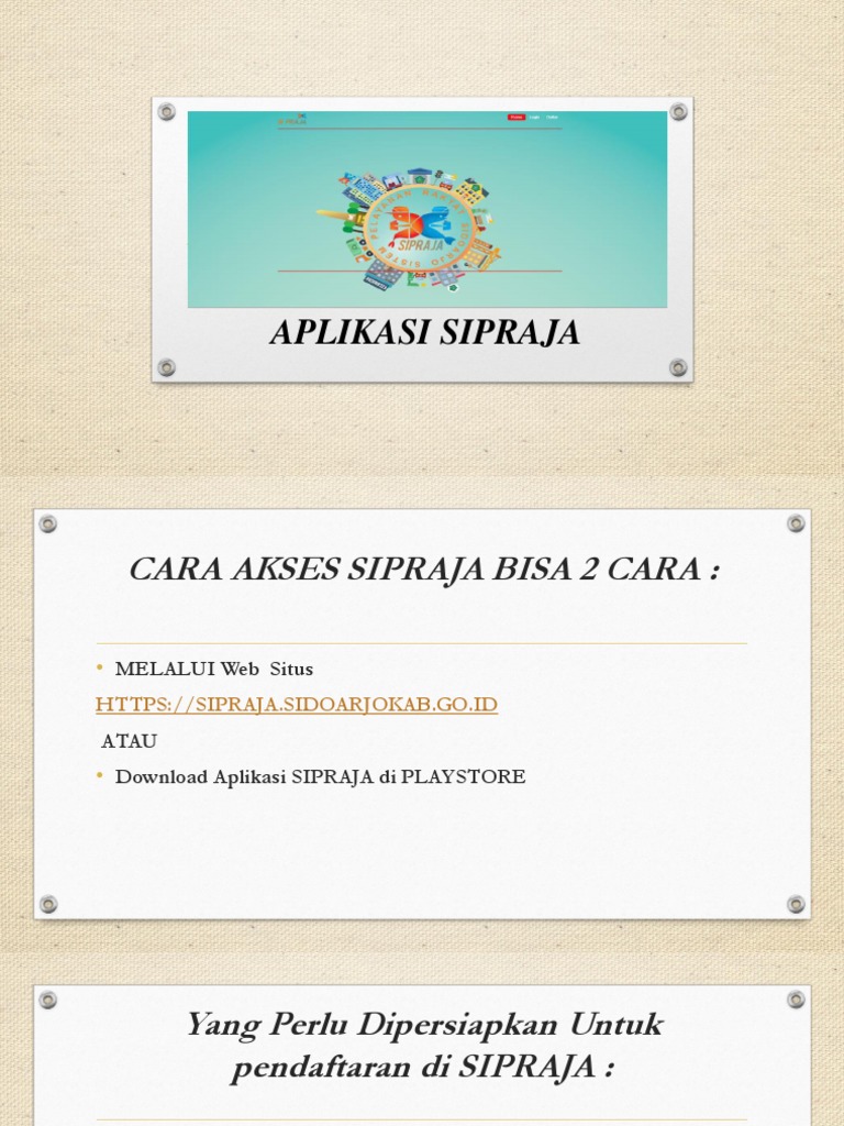 Panduan Akses dan Layanan SIPRAJA | PDF | Politik | Hukum