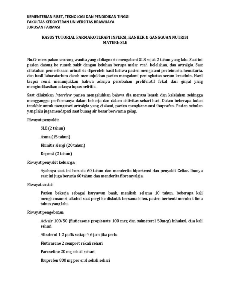 Kasus Tutorial Sle | PDF