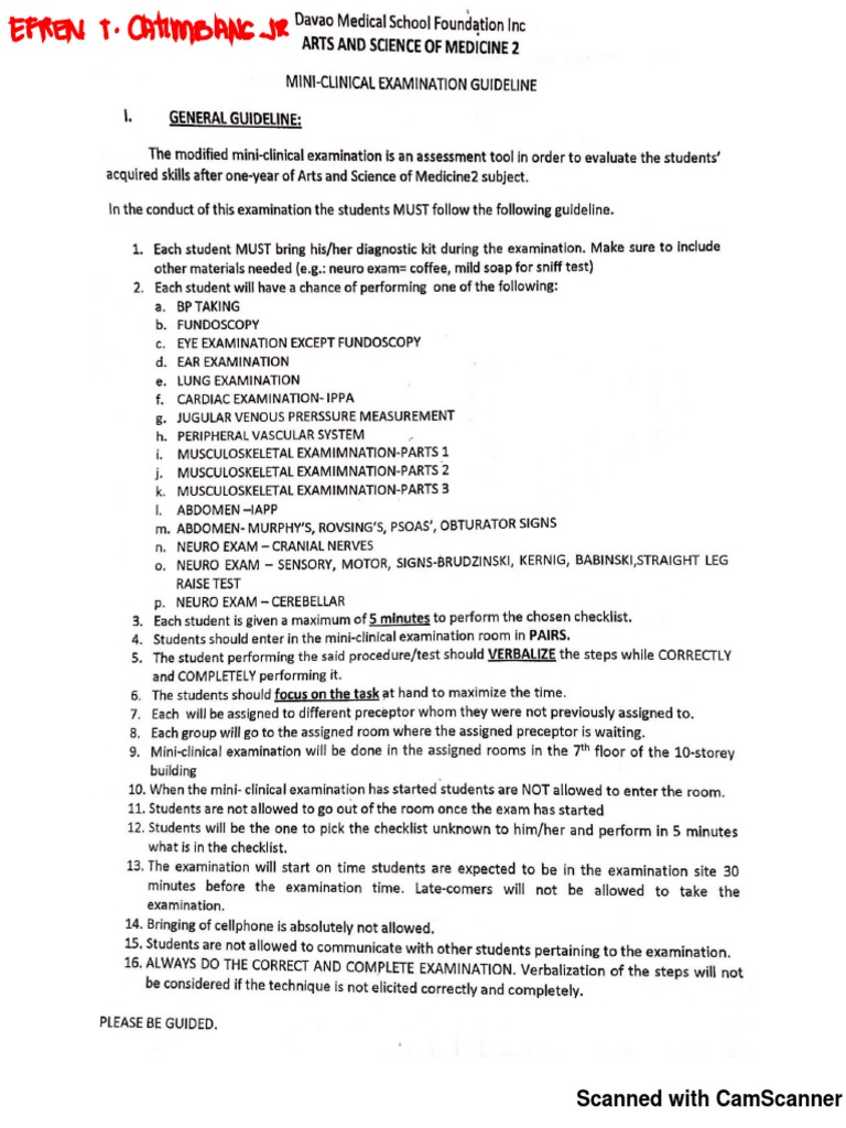 ASM Comprehensive Checklist | PDF