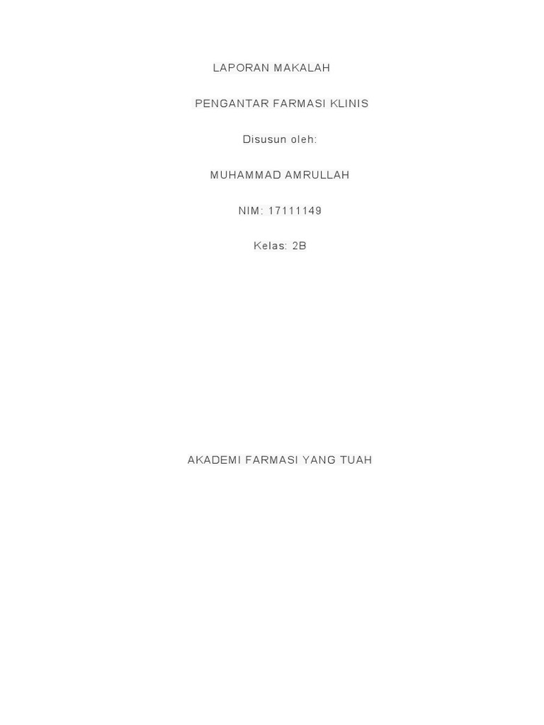 Aspirin Muhammad Amrullah | PDF