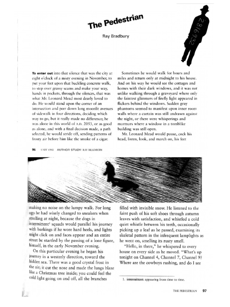 The Pedestrian by Ray Bradbury | PDF