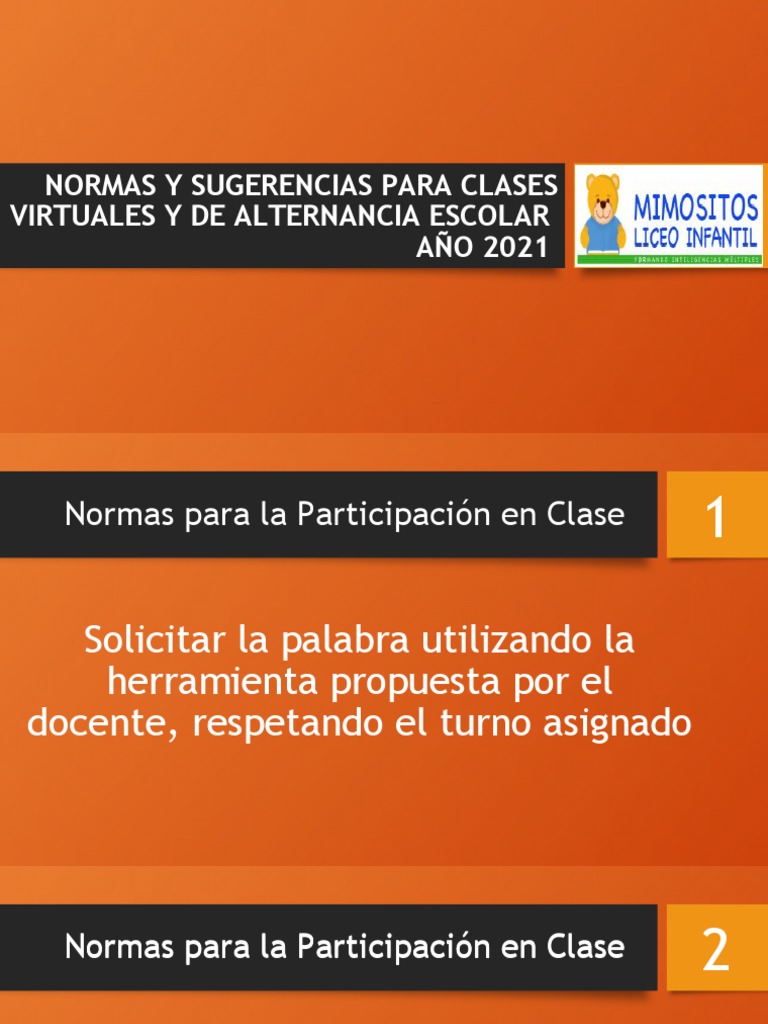 Normas Clases Virtuales en Teams | PDF