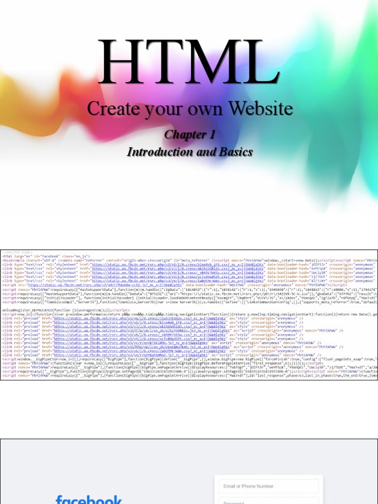 HTML Chapter 1 | PDF | Html | Html Element