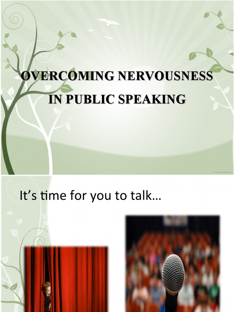 Overcoming Public Speaking Anxiety | PDF | Career & Growth | Self ...