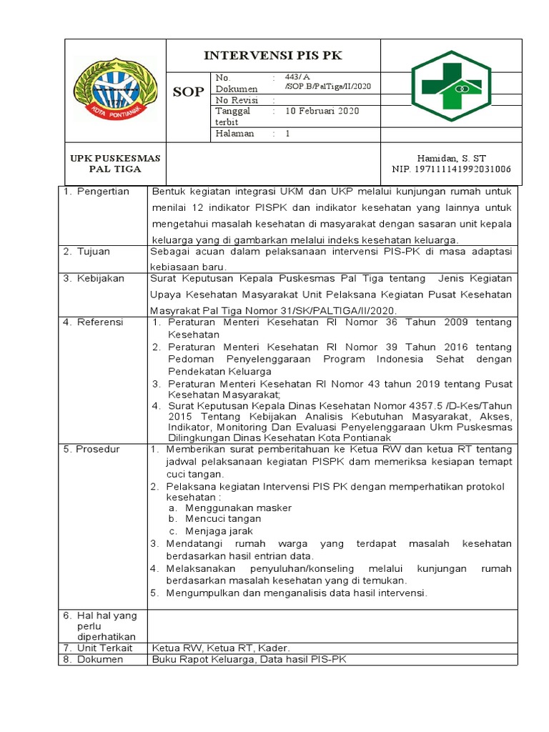Sop Intervensi | PDF