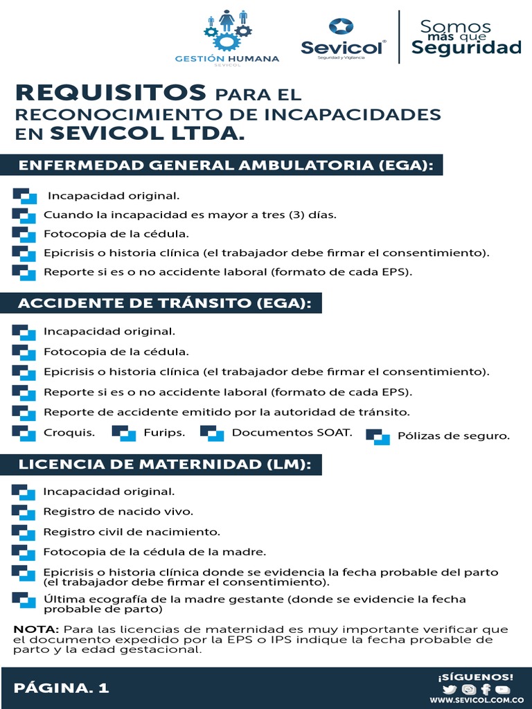Requisitos para El Reconocimiento de Incapacidades | PDF | Historial médico | Gobierno y ...