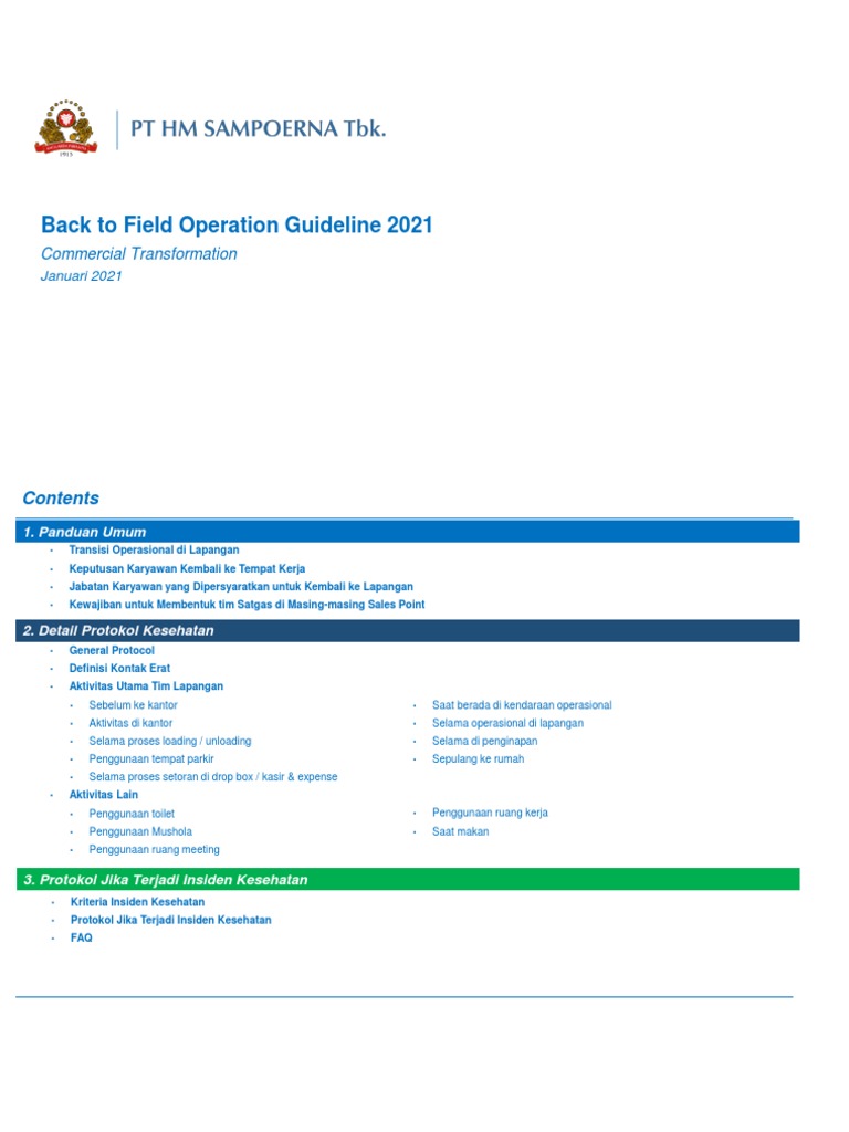 BTF Guideline - Health Safety Protocol 2021 | PDF