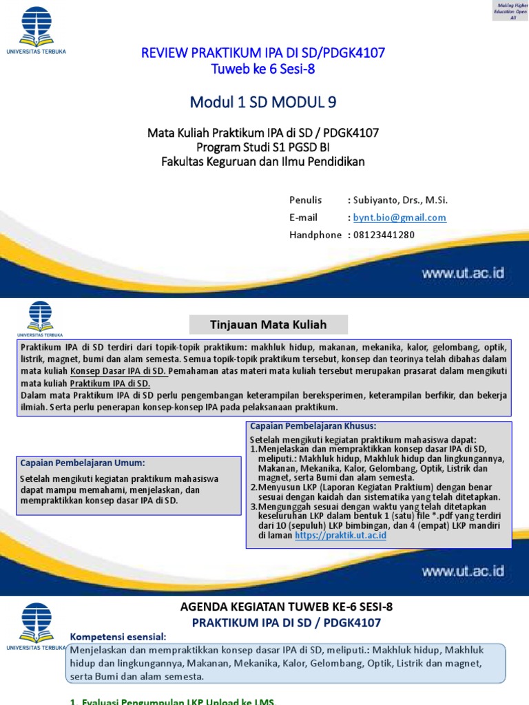 Tuweb-6 - Sesi-8 - Review - LKP 1-14 | PDF | Teknologi & Rekayasa