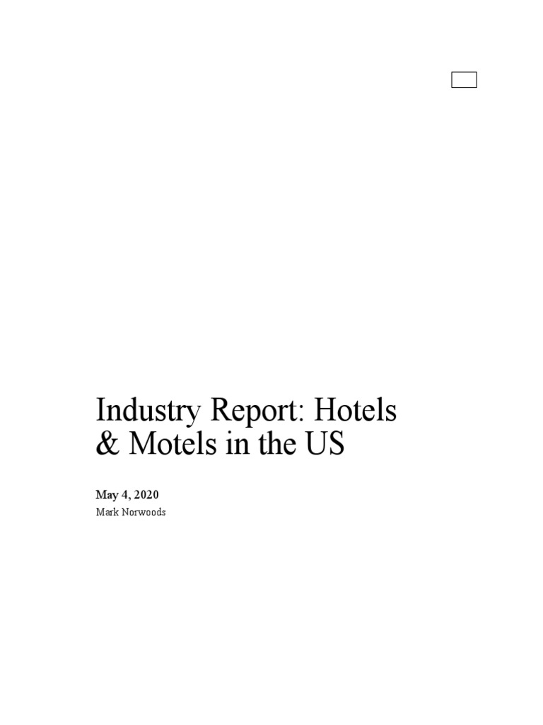 Research Report | PDF | Motel | Hotel