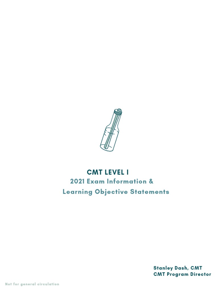 2021 Exam Information & Learning Objective Statements: CMT Level I ...